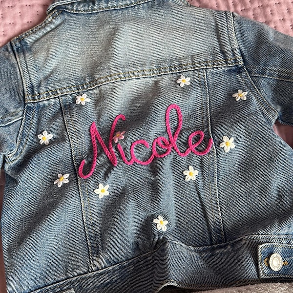 Personalized Baby Denim Jacket – Custom Toddler Name Jacket, Perfect ...