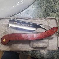 Golden Straight Razor Necklace Barber Wet Shaver Chain Stainless ...