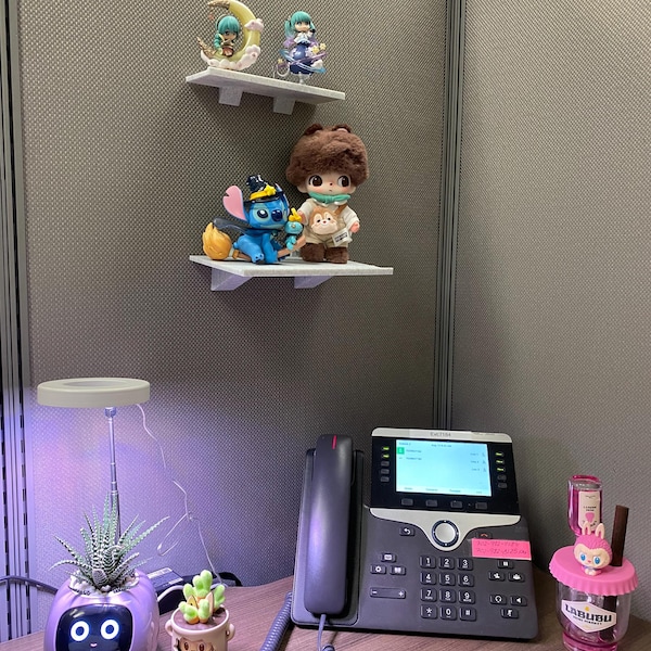Cubicle Fabric Wall Shelf 3D Printed PLA Plastic - Etsy