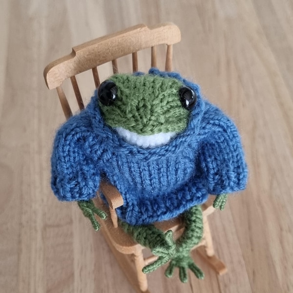 KNITTING PATTERN Frog's Deer Sweater - Etsy