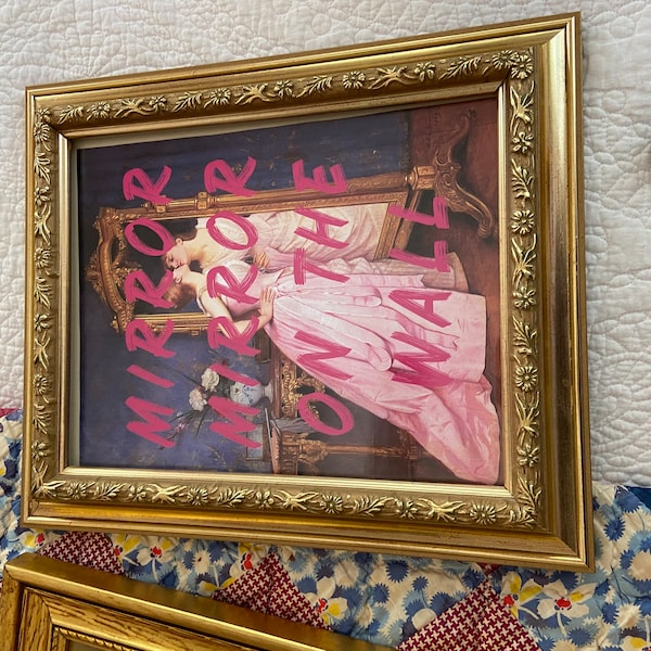 Mirror Mirror on the Wall Altered Vintage Art Print DIGITAL DOWNLOAD ...