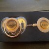 Metallic Rose Gold Custom Pacifier With Personalized - Etsy