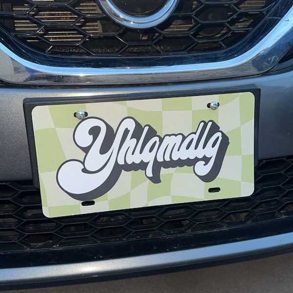 Personalized Retro Car License Plate: Aluminum Custom Tag - Etsy