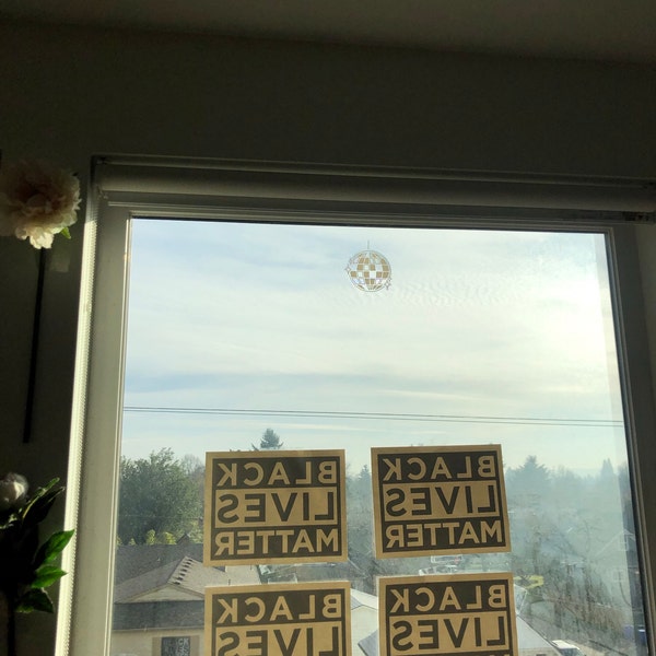 Suncatcher Sticker Disco Ball Sticker, Prism Rainbow Window Sticker ...