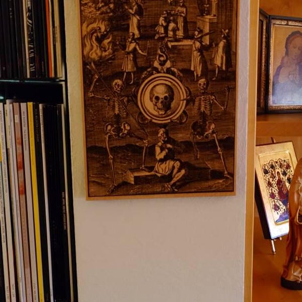 Altar Table Tree of Life Viking Engraved, Norse Wooden Ritual Table ...