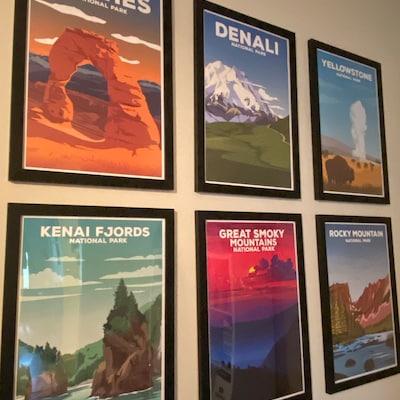 3 Poster Bundle Any 3 National Park Posters, National Park and Hiking ...