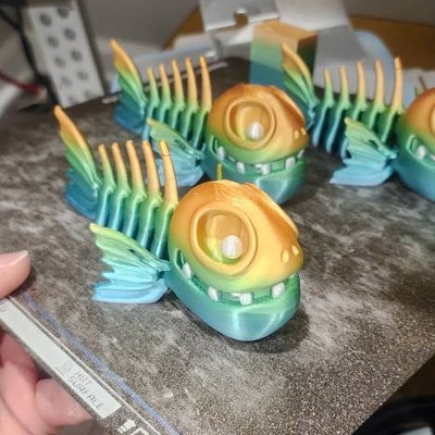 Flexi Print-in-place Fish STL File for 3D Printing Active - Etsy