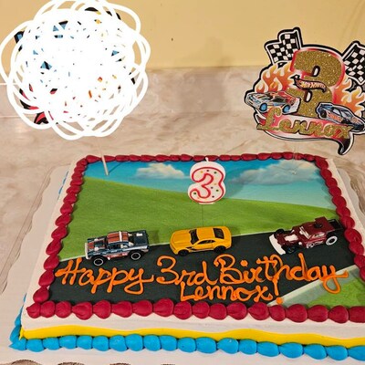 Fast Car Cake Topper, Car Party Cake Topper, Racing Car Birthday Party ...