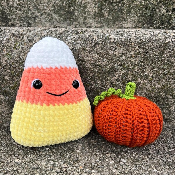 Candy Corn Crochet Pattern, Plushie Halloween Candy, Autumn Candy Corn, 2 in 1 Candy Corn and ...