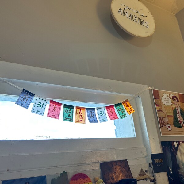 Mini Tibetan Prayer Flags - Indoor/outdoor Decor for Positive Energy ...