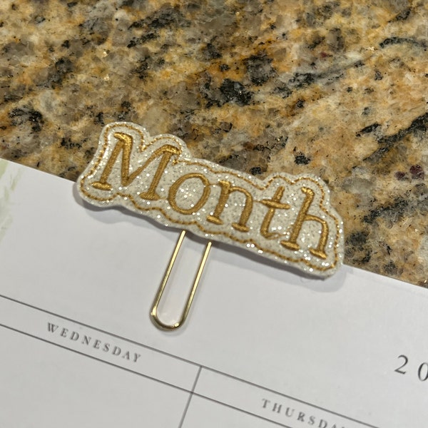 Month Paper Clip - Planner Paper Clip - Planner Paperclip - Planner ...