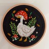 Silly Goose in Mushroom Cross Stitch Pattern PDF Forest Mushroom ...
