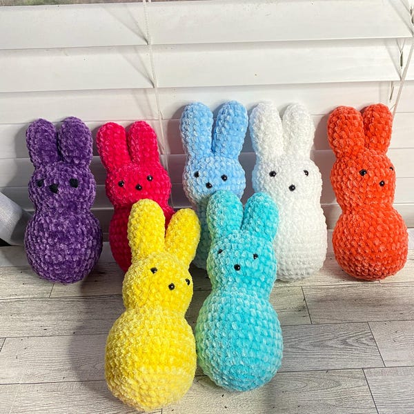 No Sew Peep Bunny, Crochet Pattern, PDF, Digital, Download, Easter ...