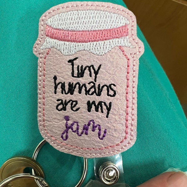 Tiny Humans Are My Jam Badge Reel, Pediatrics Badge Reel, Peds Nurse ...