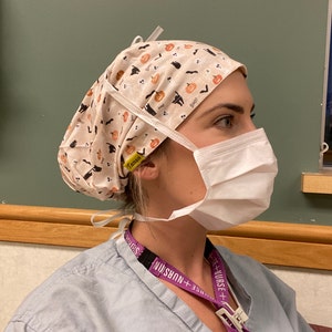 Rubber Duck Scrub Caps for Women, Surgical Tech Surgical Cap, Women ...