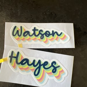 Kid Name Custom Stickers, Personalized Stickers, Waterproof Stickers ...