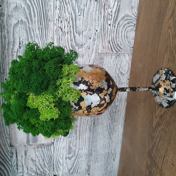Moss Art "serene Beauty" | Woman Portrait With Moss Hair | Eco Friendly ...