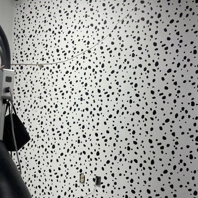 Dalmatian Spots Stencil LARGE WALL STENCILS Instead of Wallpaper Easy ...