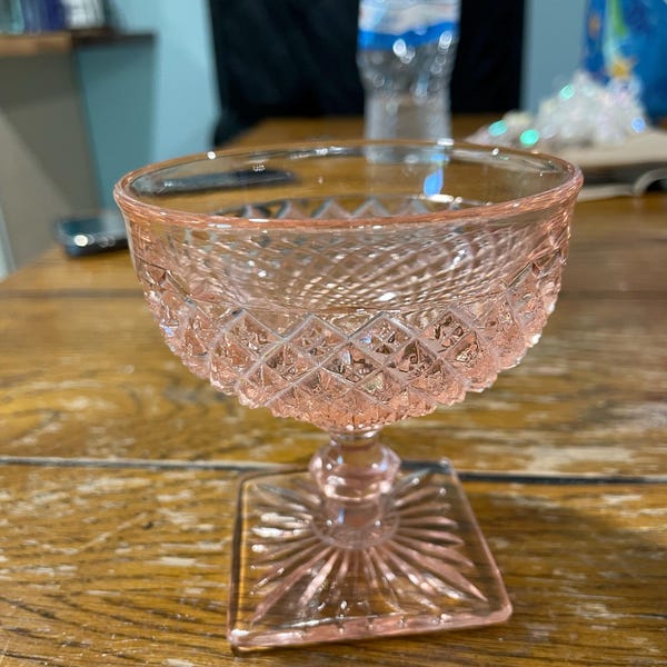 Vintage Yorktown Thatcher Mckee 12 Piece Pedestal Pressed Cut Glass ...