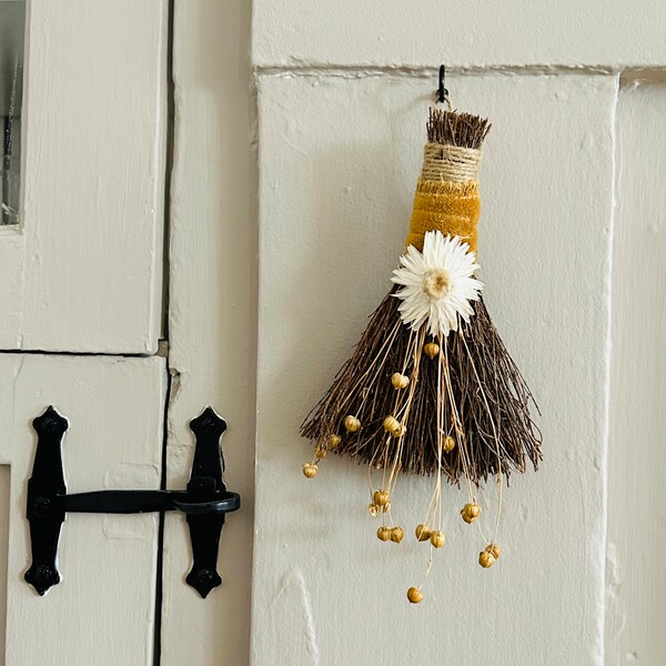 RUSTIC CINNAMON BROOM/ Fall Decor/ Mushroom / Besom Broom / New Home ...