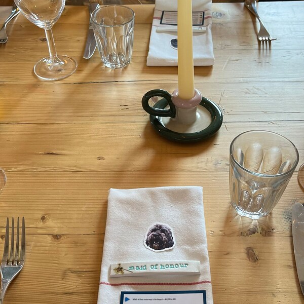 Wedding Place Name Cards Clay Place Names Pressed Flowers Floral ...