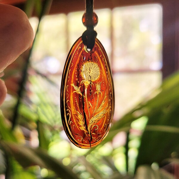 Amber Pendant Phoenix - Etsy