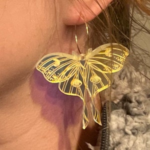 Iridescent Sun and Moon Earrings 90s Earrings Mismatched - Etsy