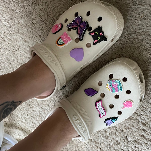 Pink Shoe Charms for Your Crocs, Croc Compatible Clog Accessories, Pink ...