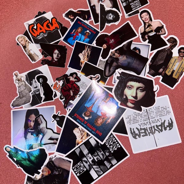 Lady Gaga Mayhem Vinyl Sticker Pack: 39 Waterproof LG7 Stickers - Etsy
