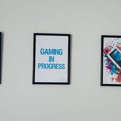 Gaming Gamer Poster, Printable Video Game Wall Art, Digital Video Game ...