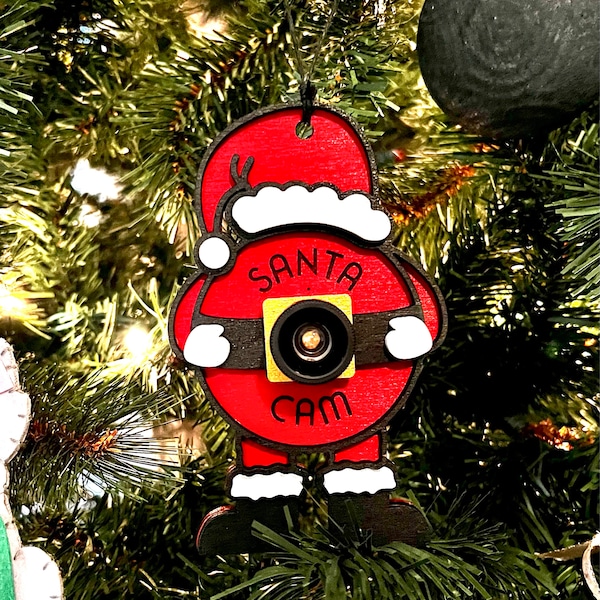 Santa Cam Lens for Ornaments, Christmas Santa Camera Lens, Santa Cam ...