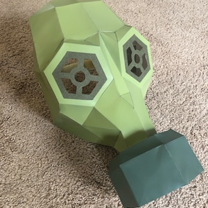 Gas Mask Papercraft Mask Template 3D Low Poly Paper Mask - Etsy UK