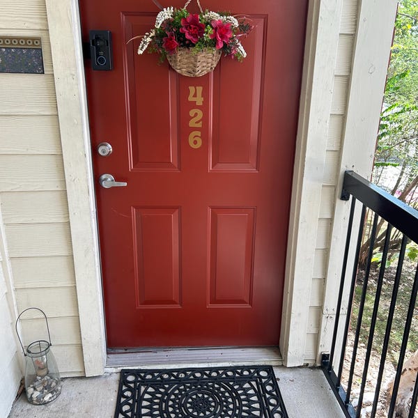 Magnetic Street Address Sign for Garage Door, Vertical Home Address ...