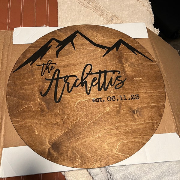 Mountain Theme Wedding Guestbook Sign | Wedding Guest Book Alternative ...