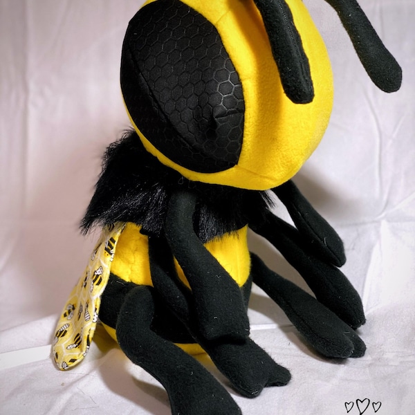 Bee Plushie Pattern PDF - Bee Stuffed Animal Pattern Sewing Pattern ...