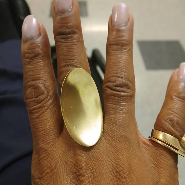 Luna Crescent Ring // Brass Ring, Gold Ring, Egyptian Jewelry,ethnic ...