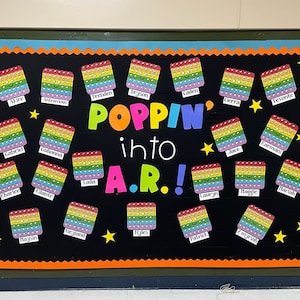 POP IT READING Kit Classroom Bulletin Board Read Across - Etsy