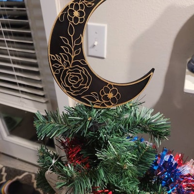 Bat Gothic Christmas Tree Topper, Spooky Tree Toppee , Goth Decor ...