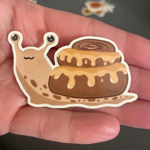 Waffle Moon Sticker | Food Sticker | Cute Sticker | Kawaii Sticker ...