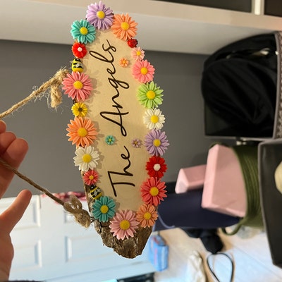 Personalised Room Name Logs Engraved Craft Room Plaque With Buttons ...