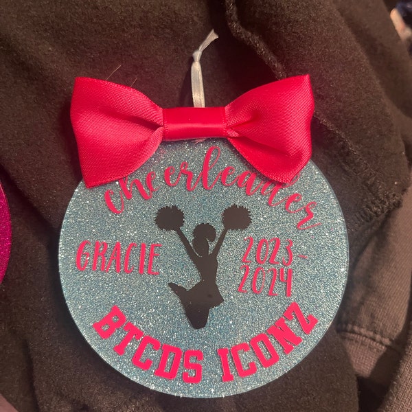 Cheerleading Ornament, Competition Cheer Gift, Holiday Gift ...