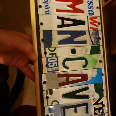 License Plate Numbers Precut Numbers Ready for Crafting Repurposed From ...