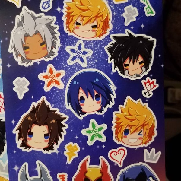 Stickersheet Kingdom Hearts Khver 358/2daysver Bbsver Khiiiver Drver - Etsy