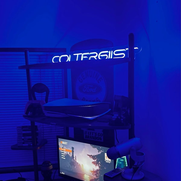 Gamer Neon Sign Custom, Game Room Decor, Personalized Gamer Tag Sign ...