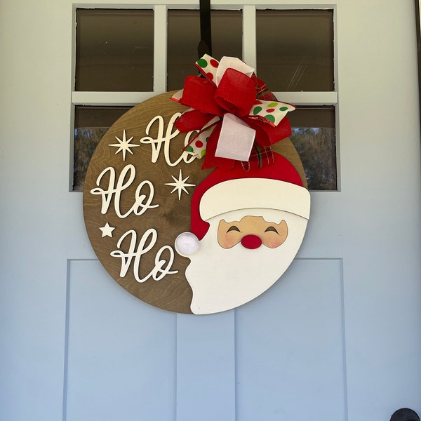 Christmas Door Hanger | Laser Cut | Christmas Door Round | Christmas ...