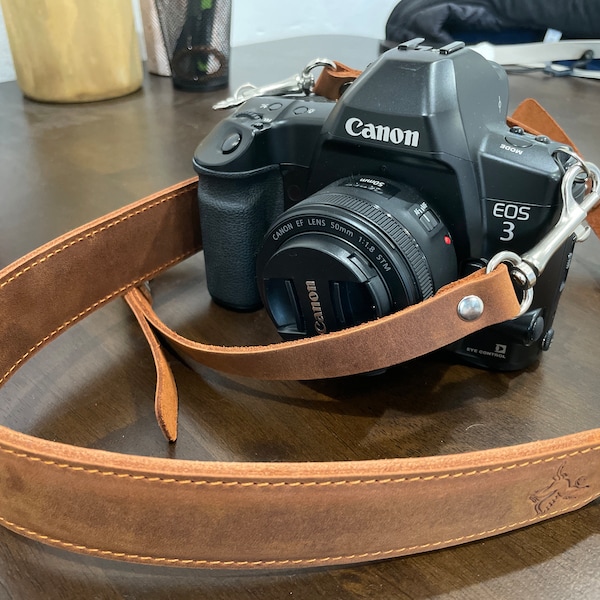 Personalized Pro Leather Camera Straps, Custom Distressed Leather ...