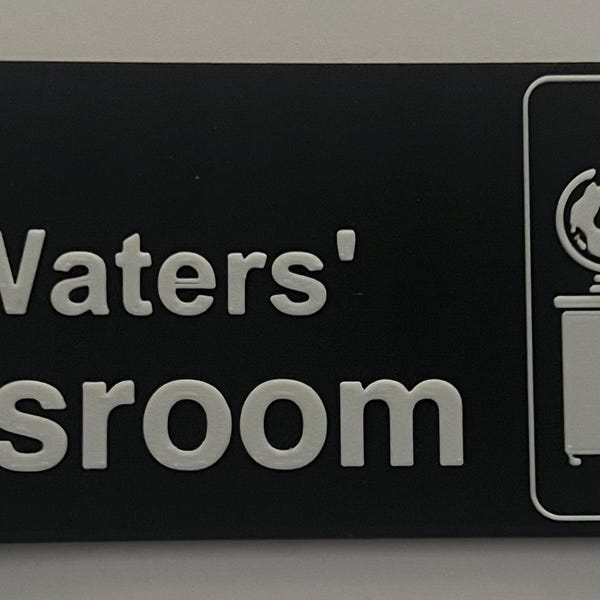 Personalized Teacher Classroom Sign: 3D Printed PLA Bioplastic - Etsy