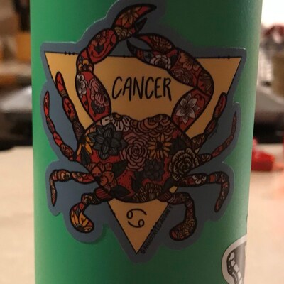 Vinyl Sticker Cancer Zodiac Astrology Weatherproof Decal - Etsy