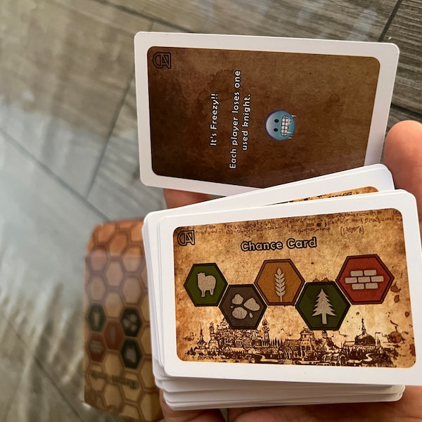 Settlers of Catan Fan Made Chance Cards, Unofficial Expansion for Catan ...