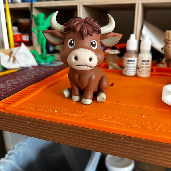 Kindly 3D Prints - Cute Highland Cow 3D Print File | Instant Download ...
